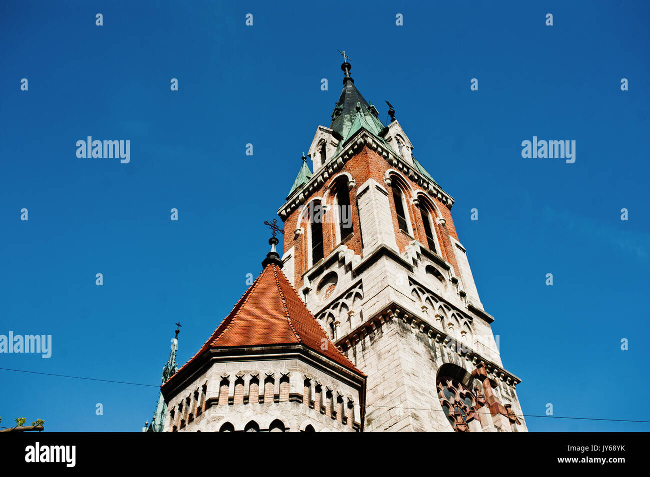 Old roman catholic church in gothic style Stock Photo - Alamy