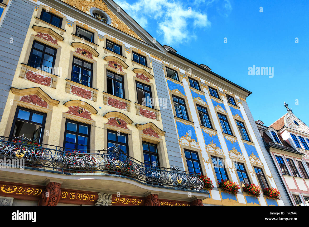 Renaissance Town Hall in Coburg, Upper Franconia, Bavaria, Germany ...