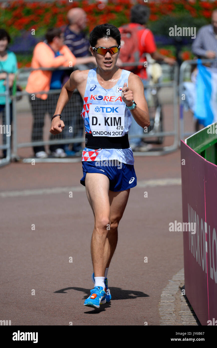 Daeho Kim of Korea competing in the IAAF World Athletics Championships ...