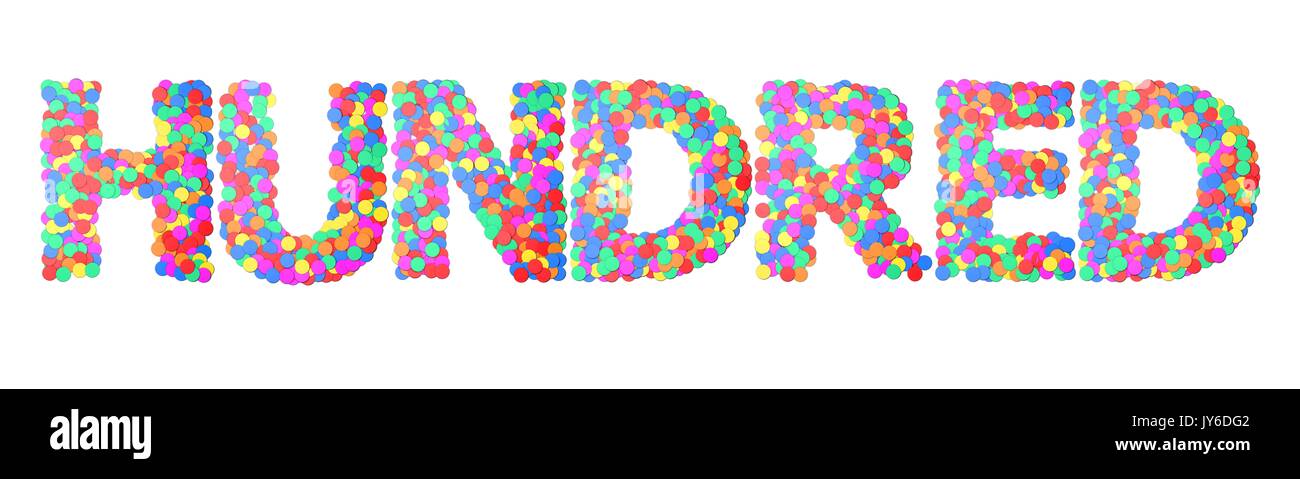 3d hundred letter hi-res stock photography and images - Alamy