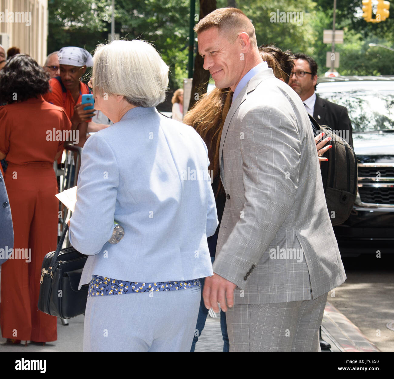 Celebs at The View Featuring: John Cena, Mother Where: New York, New ...