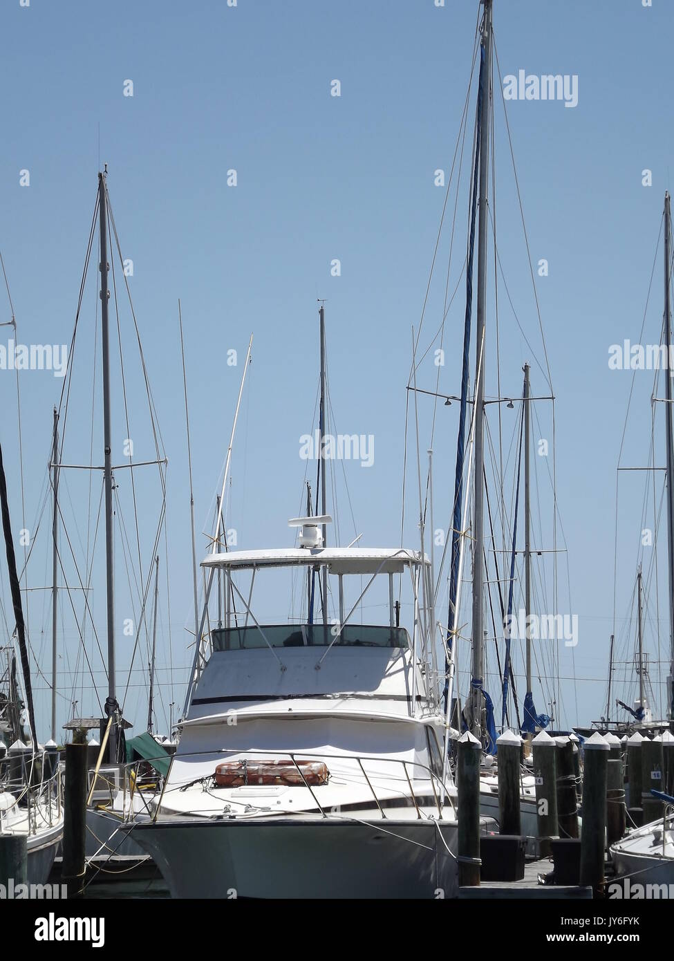 Sailboat Rockport Harbor Texas Stock Photo - Alamy