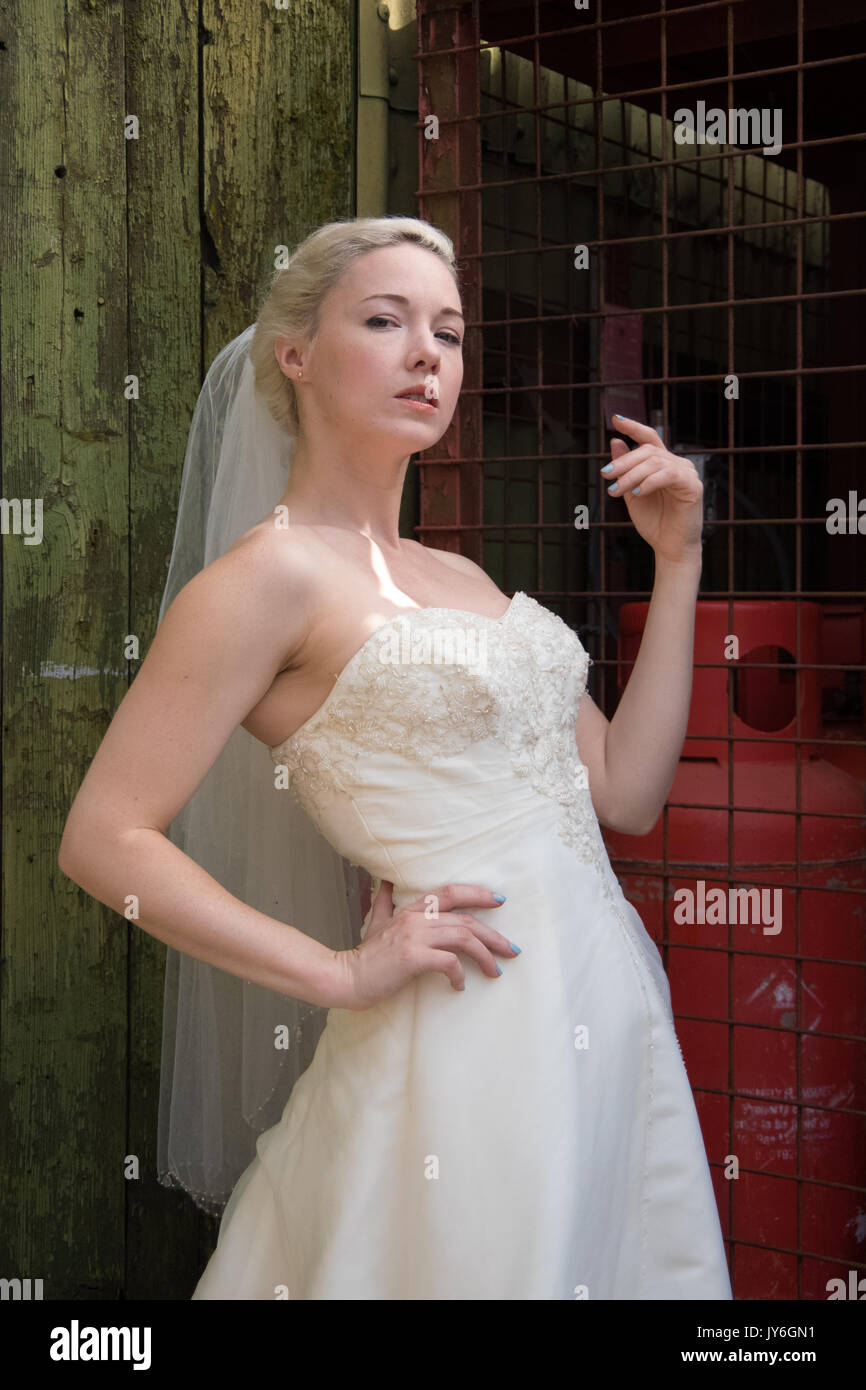 Abandoned Bride and Decay at Platt's Eyot Island Hampshire Stock Photo ...