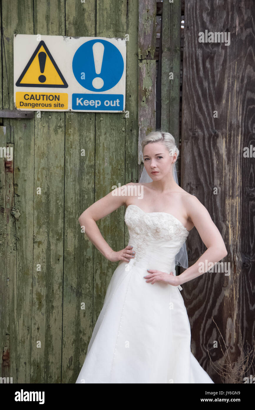 Abandoned Bride and Decay at Platt's Eyot Island Hampshire Stock Photo ...