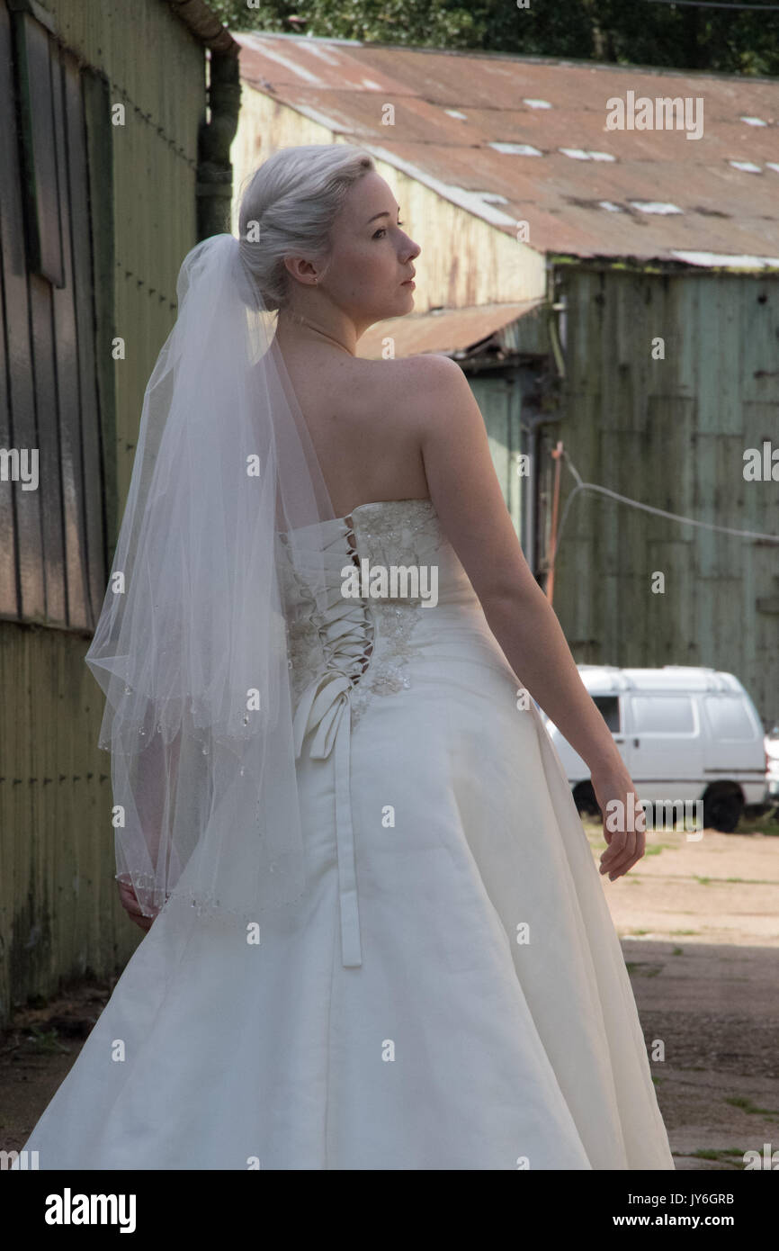 Abandoned Bride and Decay at Platt's Eyot Island Hampshire Stock Photo ...