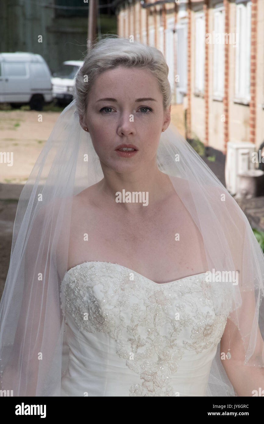 Abandoned Bride and Decay at Platt's Eyot Island Hampshire Stock Photo ...