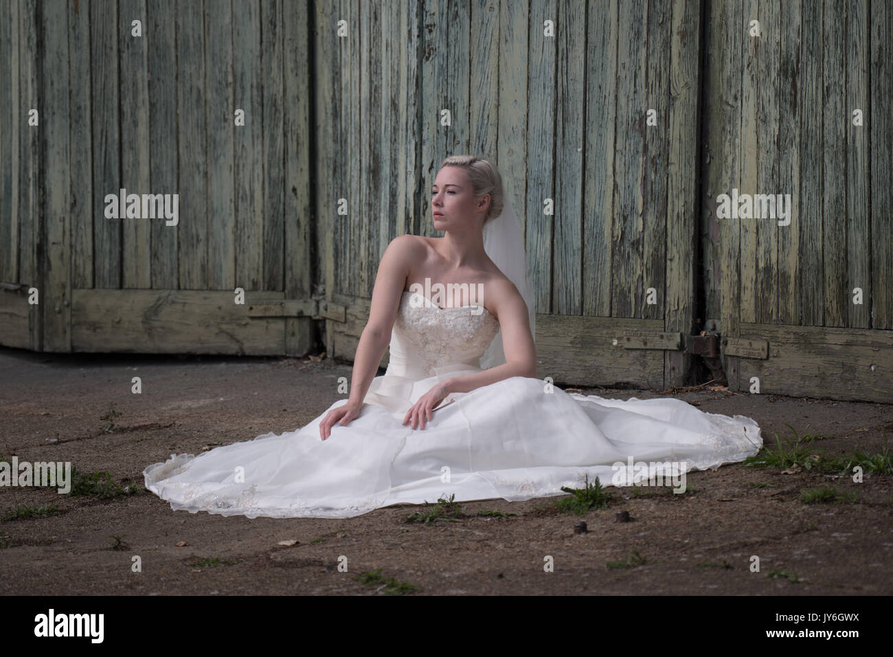 Abandoned Bride and Decay at Platt's Eyot Island Hampshire Stock Photo ...