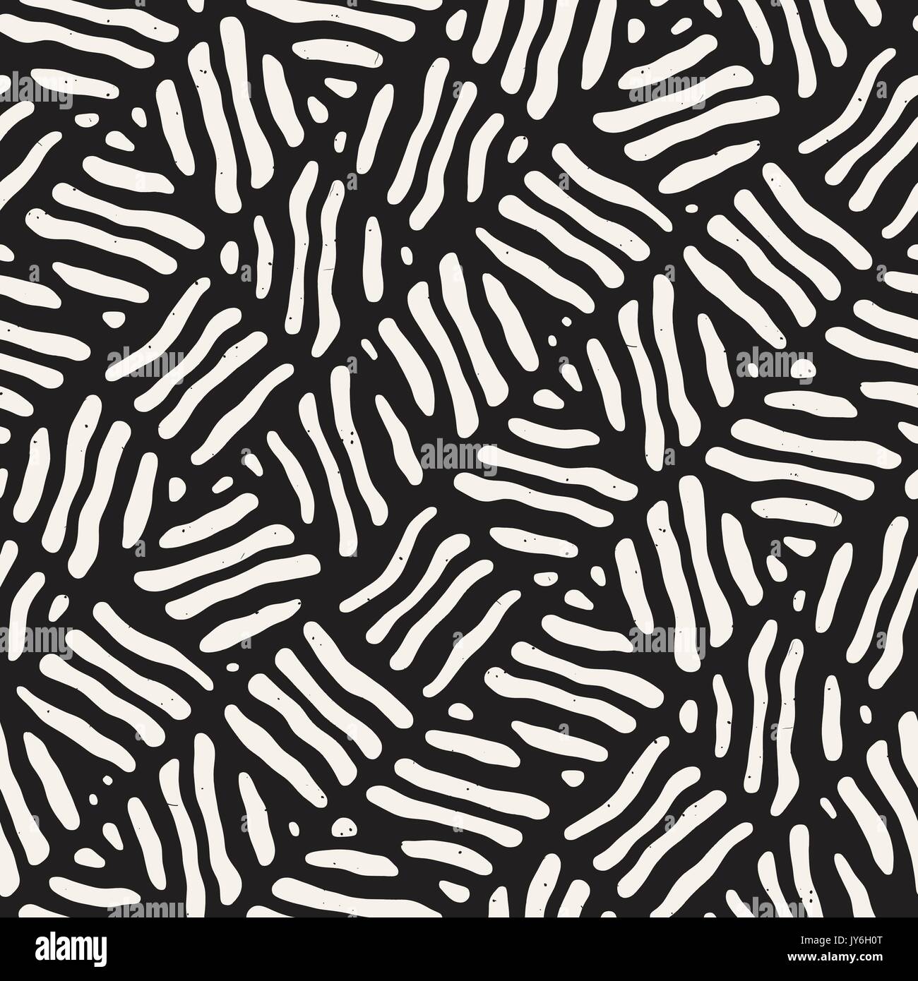 Seamless freehand pattern. Vector abstract rough lines background. Hand ...