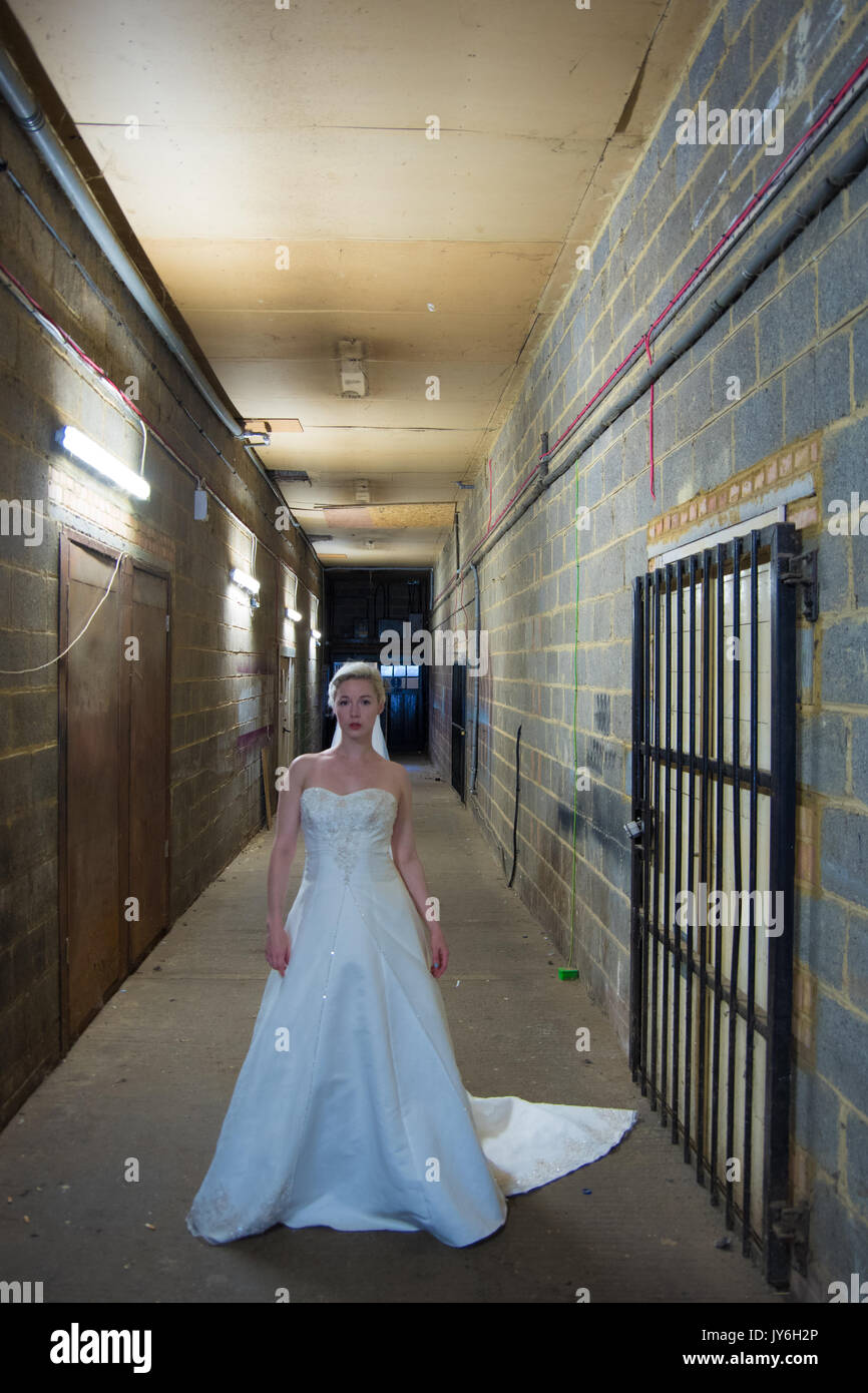 Abandoned Bride and Decay at Platt's Eyot Island Hampshire Stock Photo ...