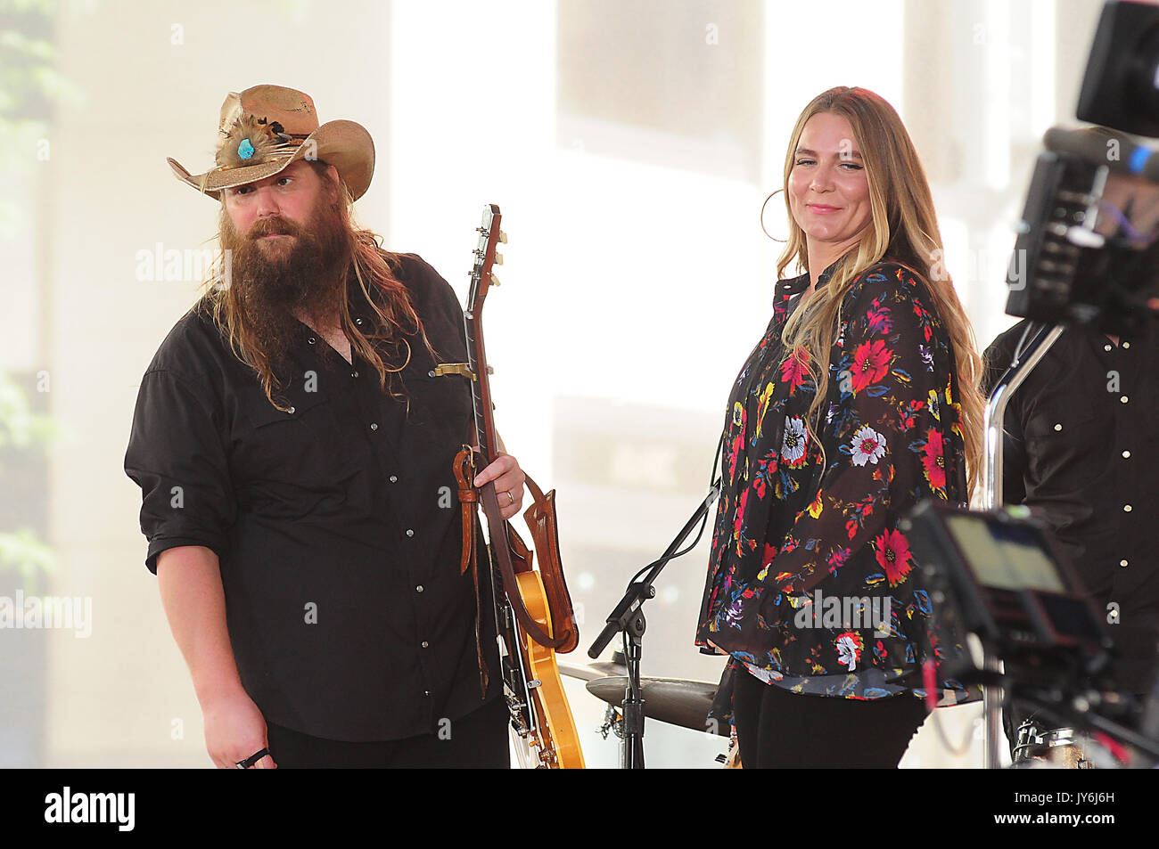 Chris Stapleton and Morgane Stapleton performing on NBC's 'Today' at ...