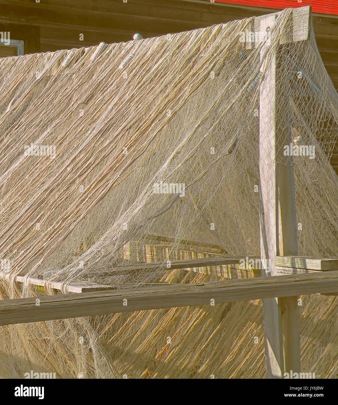 Drying Fish Nets Stock Photo - Alamy