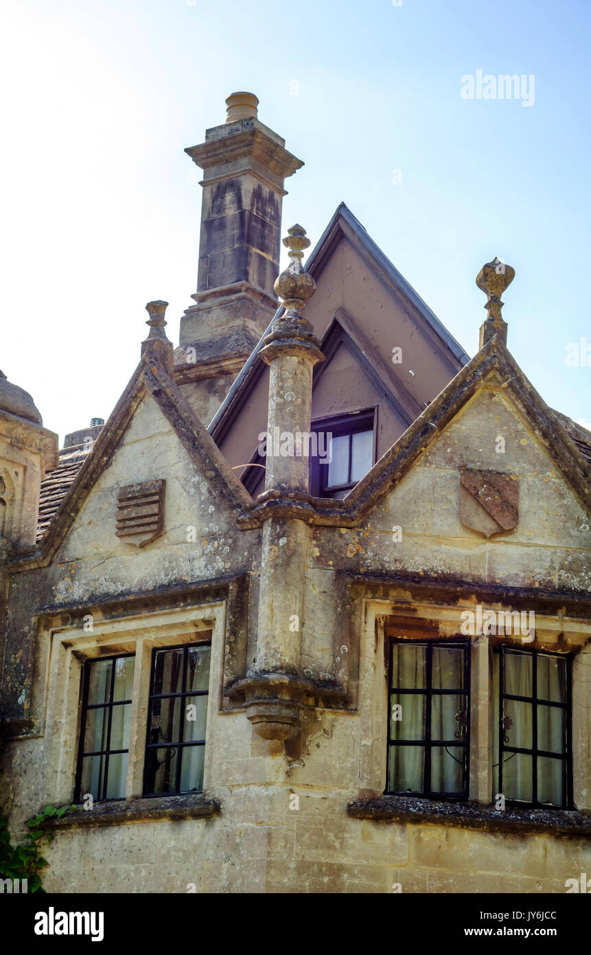 Roofs of buildings covered with sar roof tile, beautiful English ...