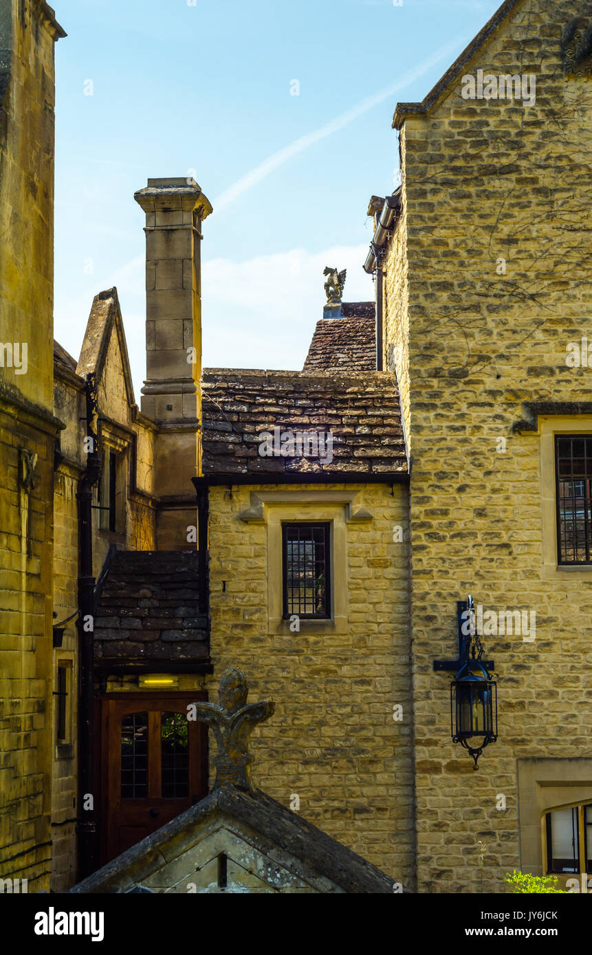 Roofs of buildings covered with sar roof tile, beautiful English ...