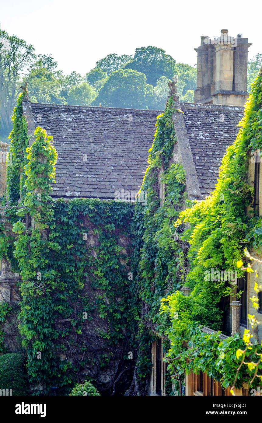 Roofs of buildings covered with sar roof tile, beautiful English ...