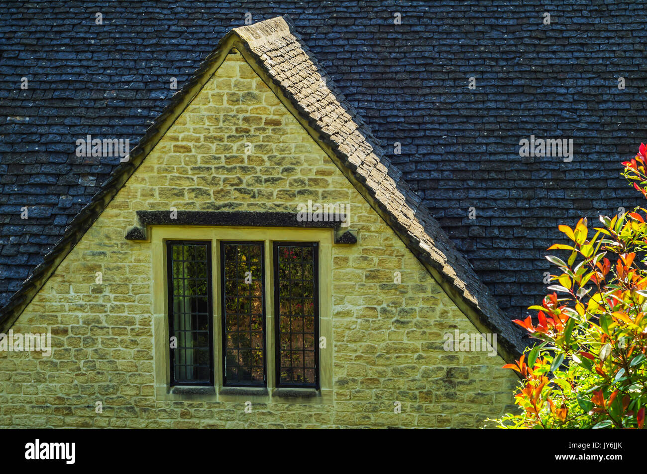 Roofs of buildings covered with sar roof tile, beautiful English ...