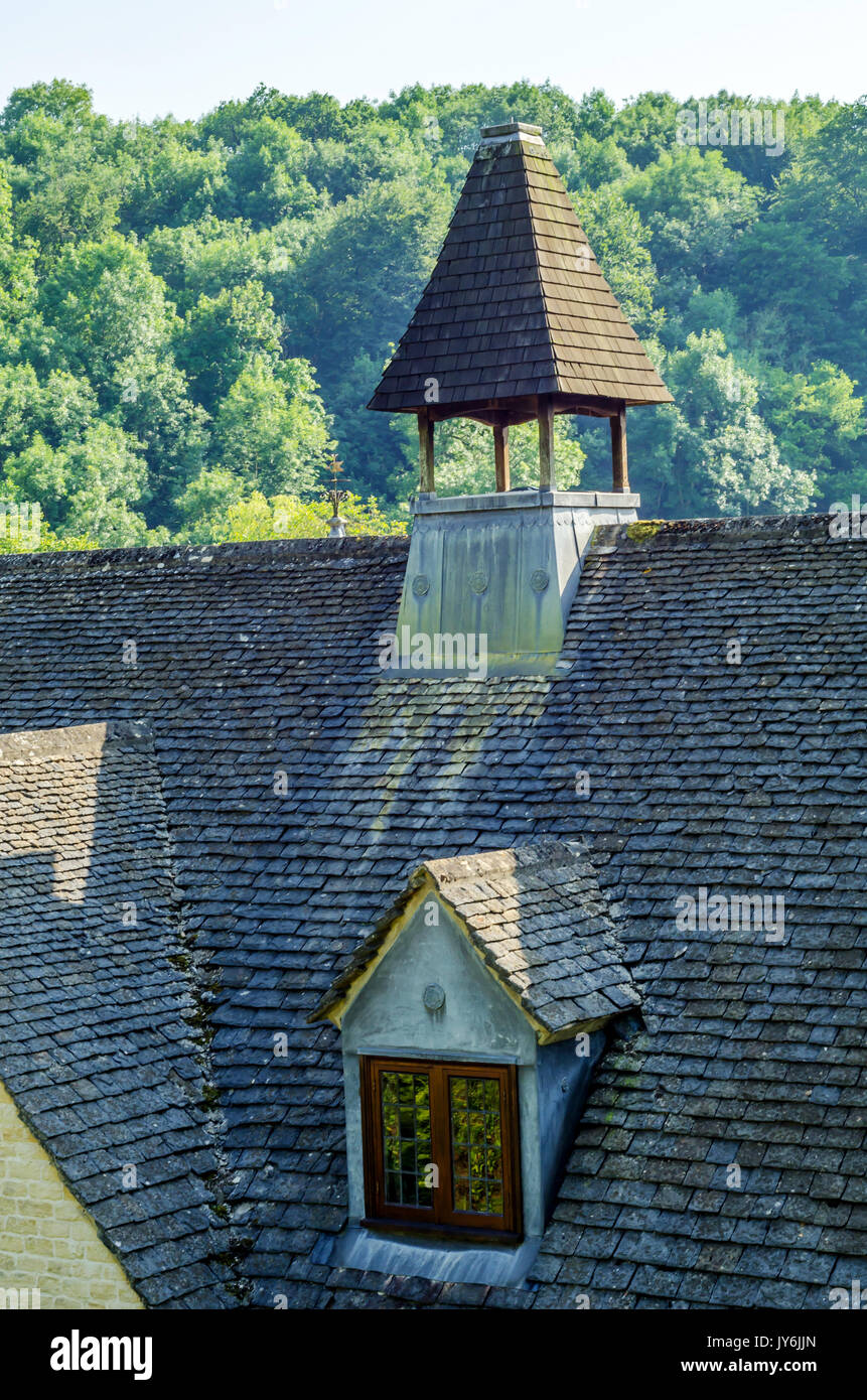 Roofs of buildings covered with sar roof tile, beautiful English ...