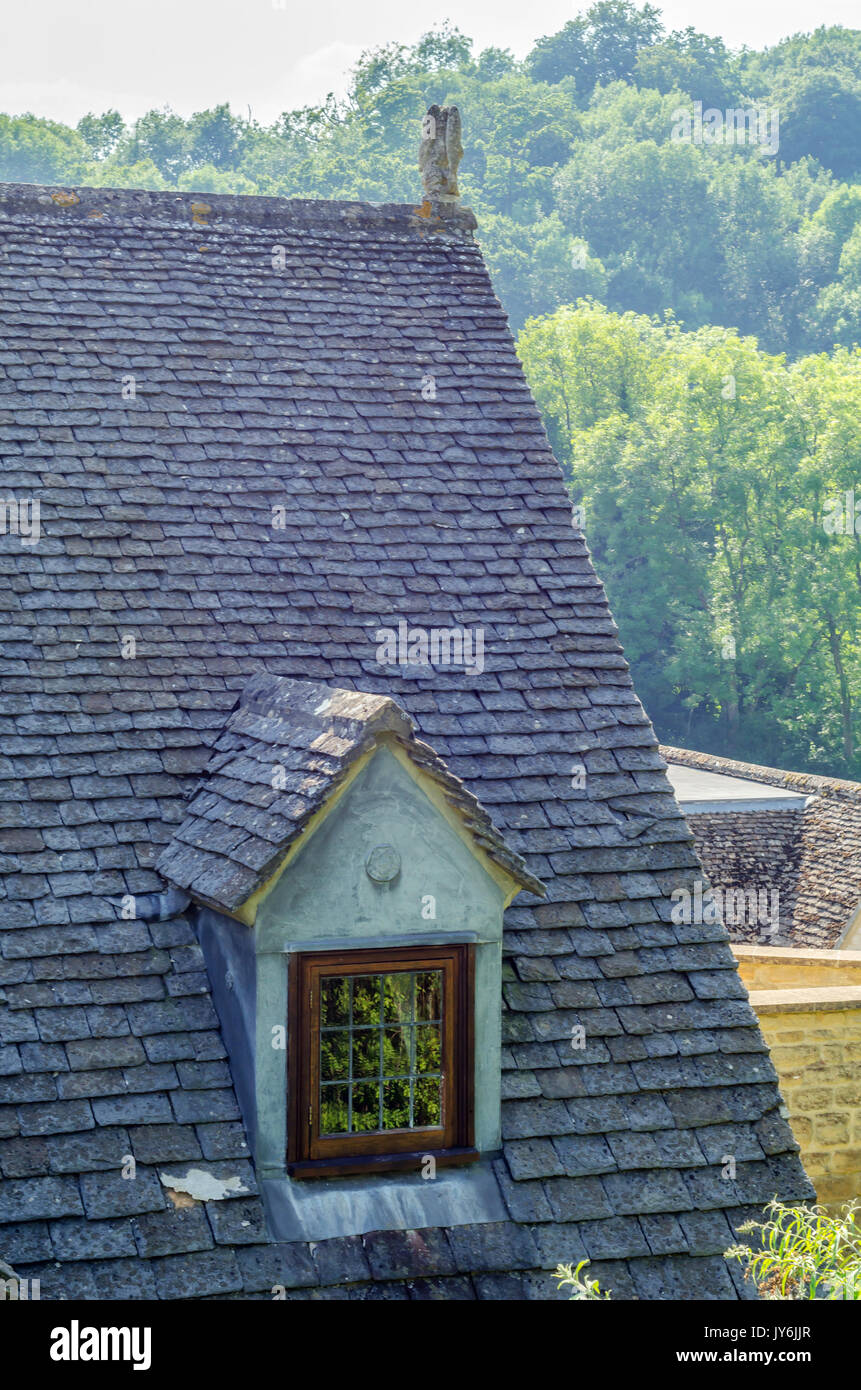 Roofs of buildings covered with sar roof tile, beautiful English ...