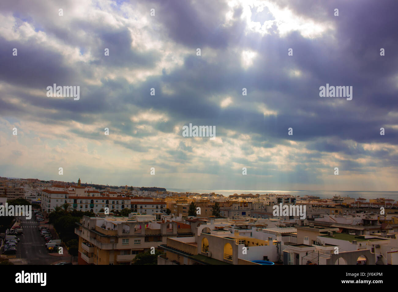 Landscape. Estepona city, Costa del Sol, Andalusia, Spain. Picture ...