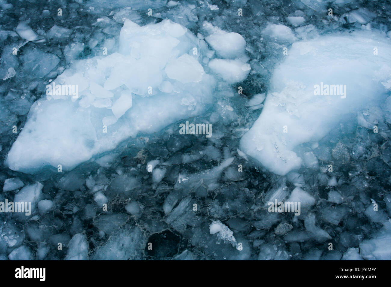 Glacial Ice in water Stock Photo - Alamy