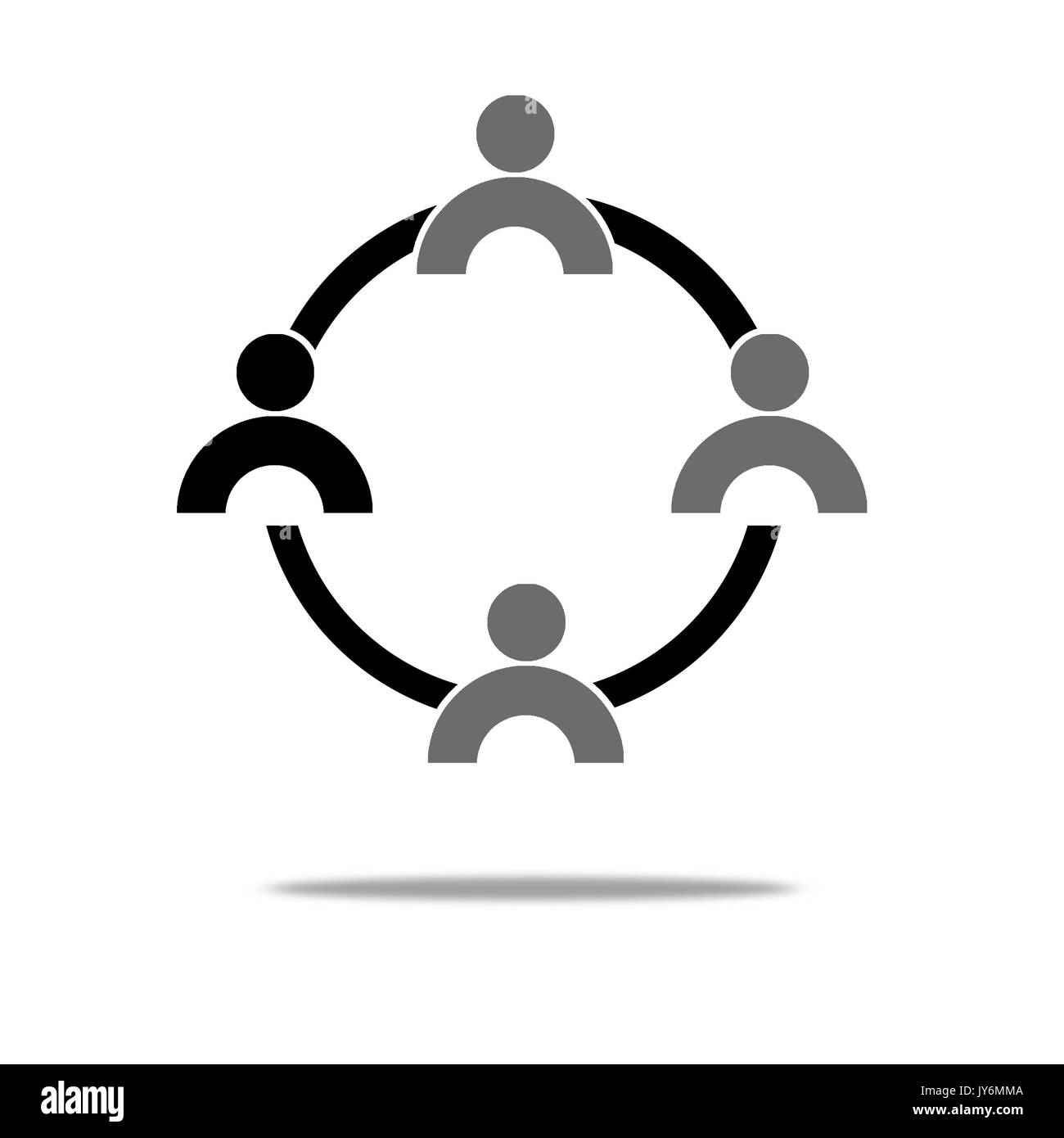 Organization Icon Black And White