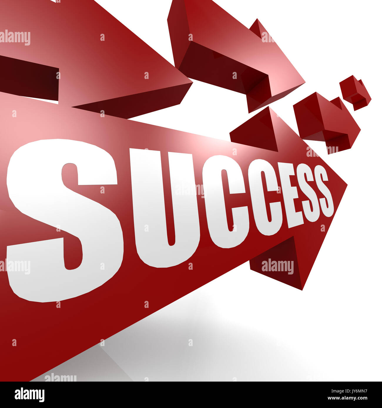Success arrow in red image with hi-res rendered artwork that could be ...