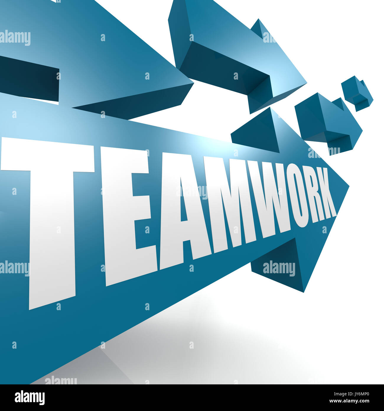 Teamwork arrow in blue image with hi-res rendered artwork that could be ...