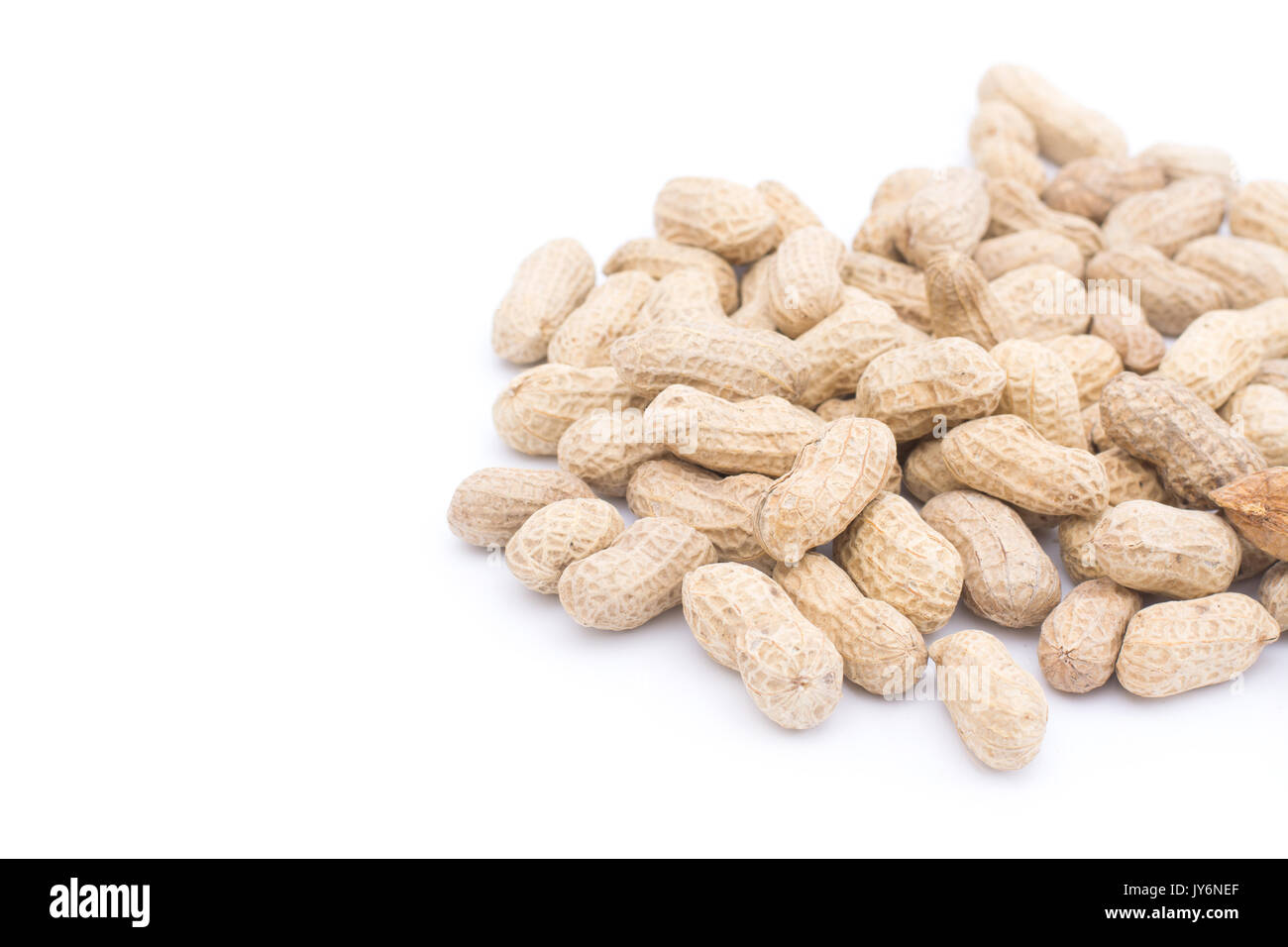 peanuts isolated on the white background Stock Photo - Alamy