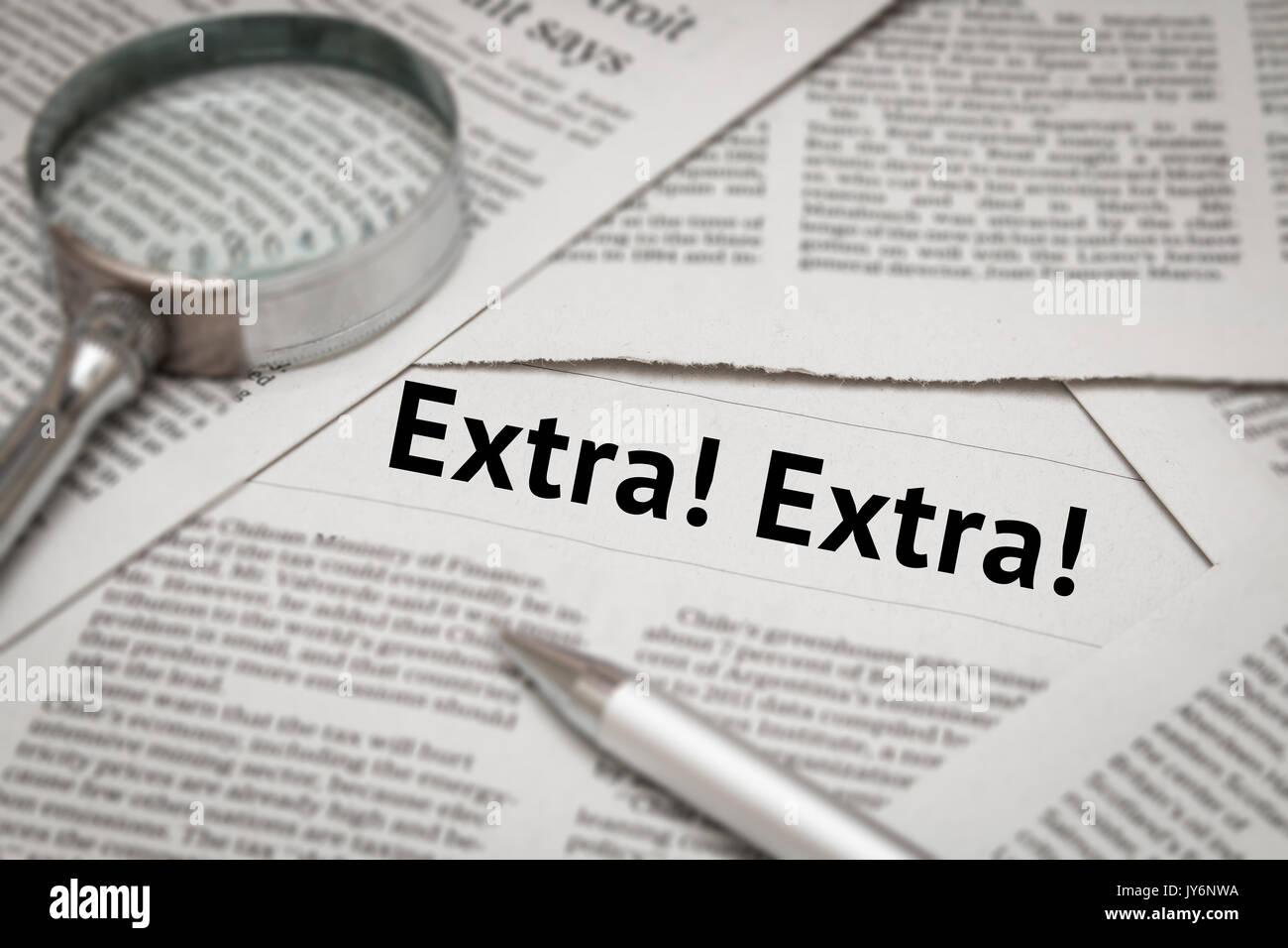 Newspaper surprise hi-res stock photography and images - Alamy