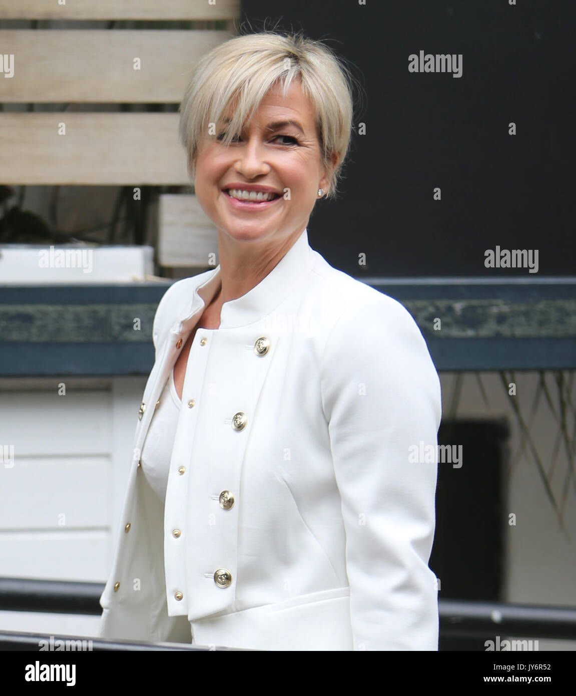 Emma Forbes outside ITV Studios Featuring: Emma Forbes Where: London ...