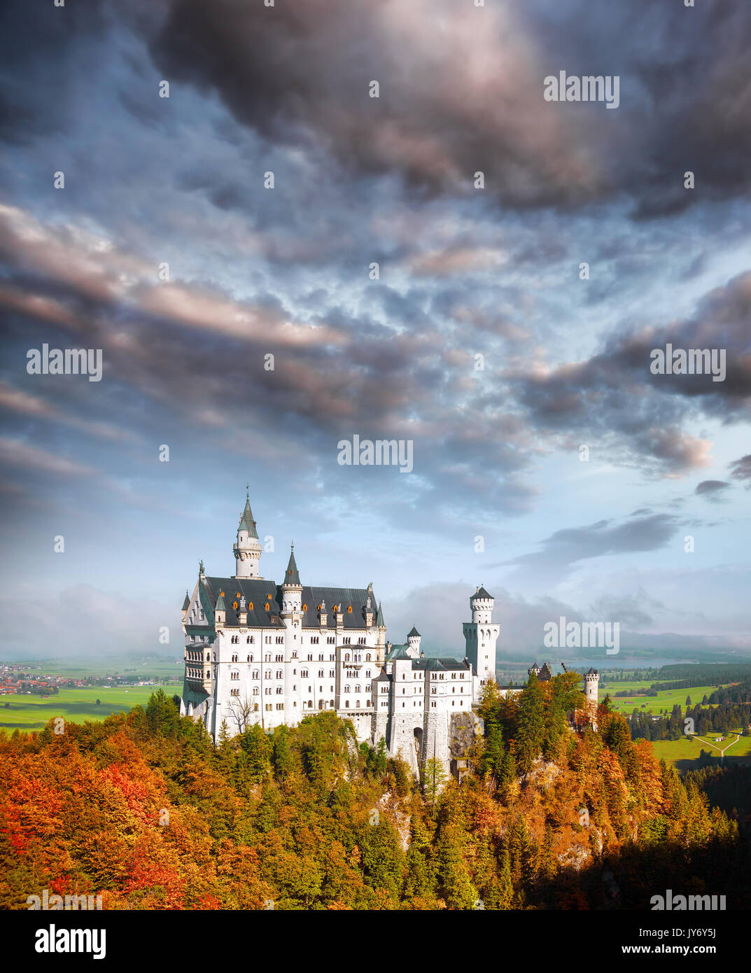 Famous Neuschwanstein castle in Bavaria, Germany Stock Photo - Alamy