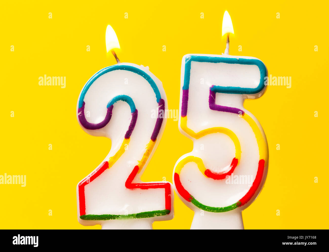 Birthday candle number 25 hi-res stock photography and images - Alamy