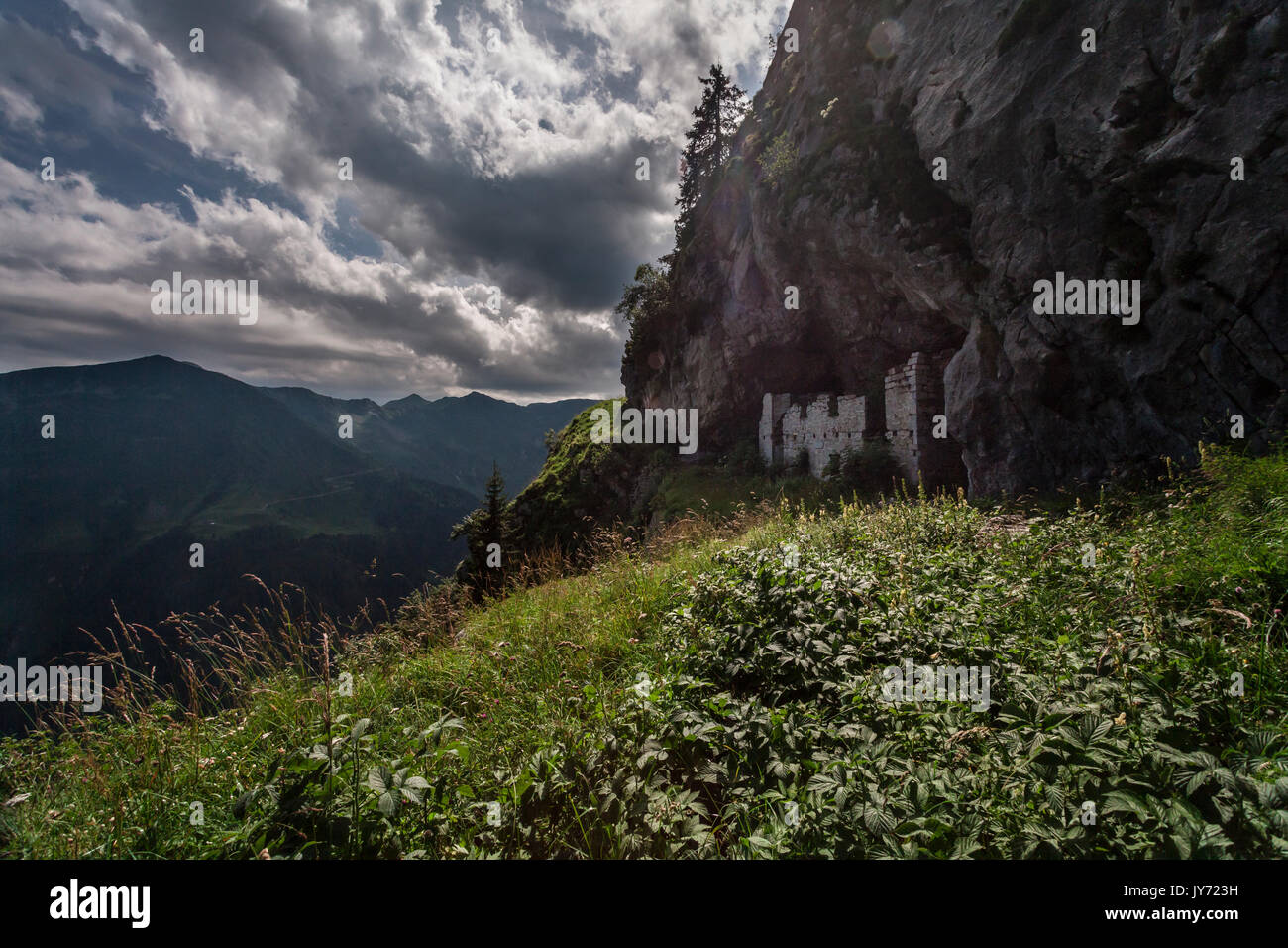 Kleiner Pal, Italy. Barracks of Batt. Granero Stock Photo - Alamy