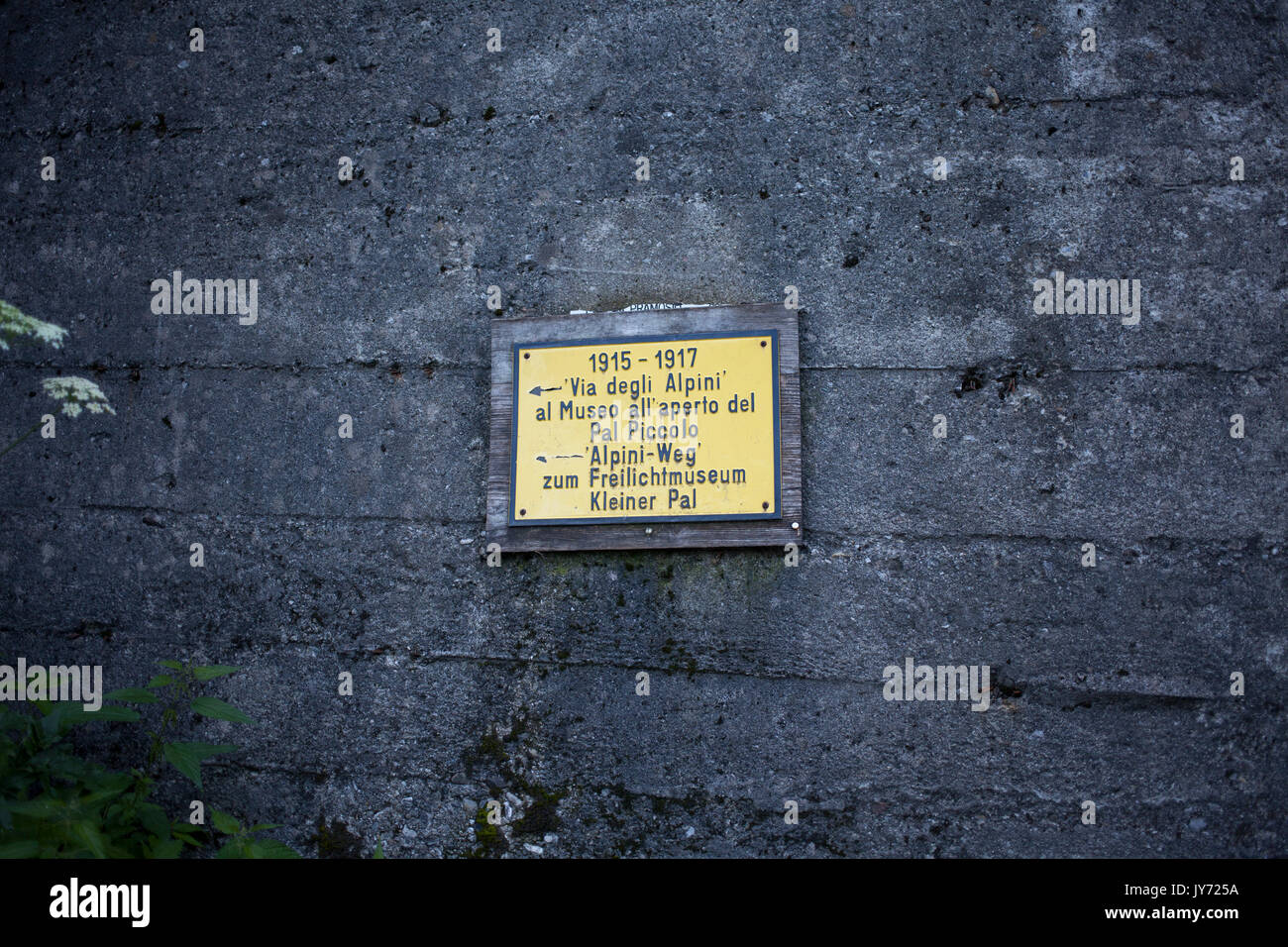 Timau, Friuli-Venezia Giulia, Italy. The beginning of the path for the ...