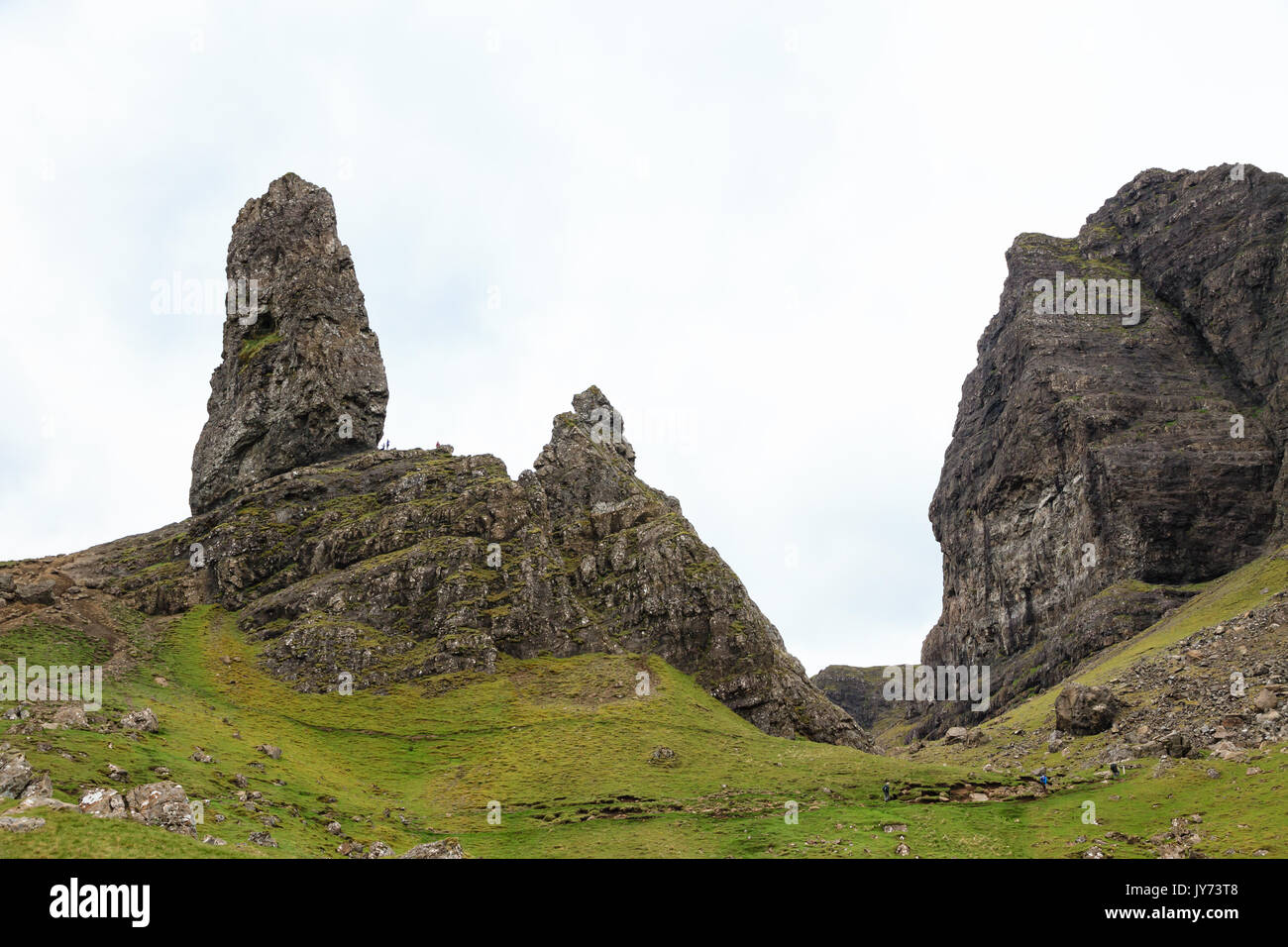 The old man of Storr Rock formation on the Isle of Skye on the West ...