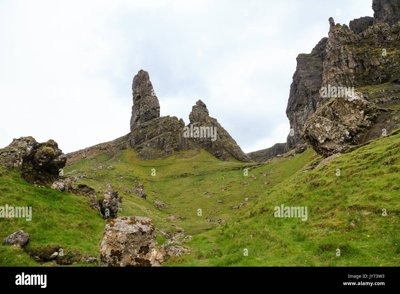The old man of Storr Rock formation on the Isle of Skye on the West ...