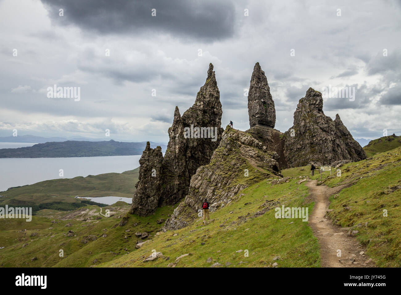 The old man of Storr Rock formation on the Isle of Skye on the West ...