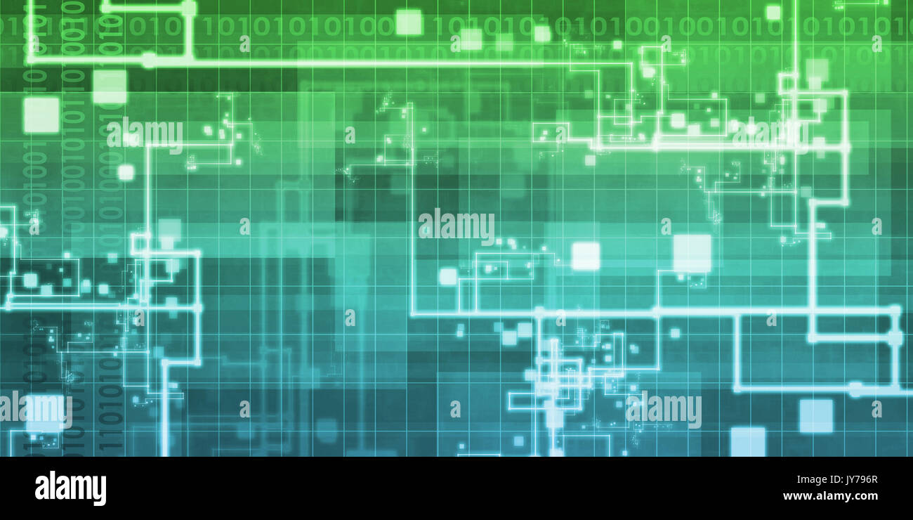 Quantum Technology as a Abstract Concept Art Stock Photo - Alamy