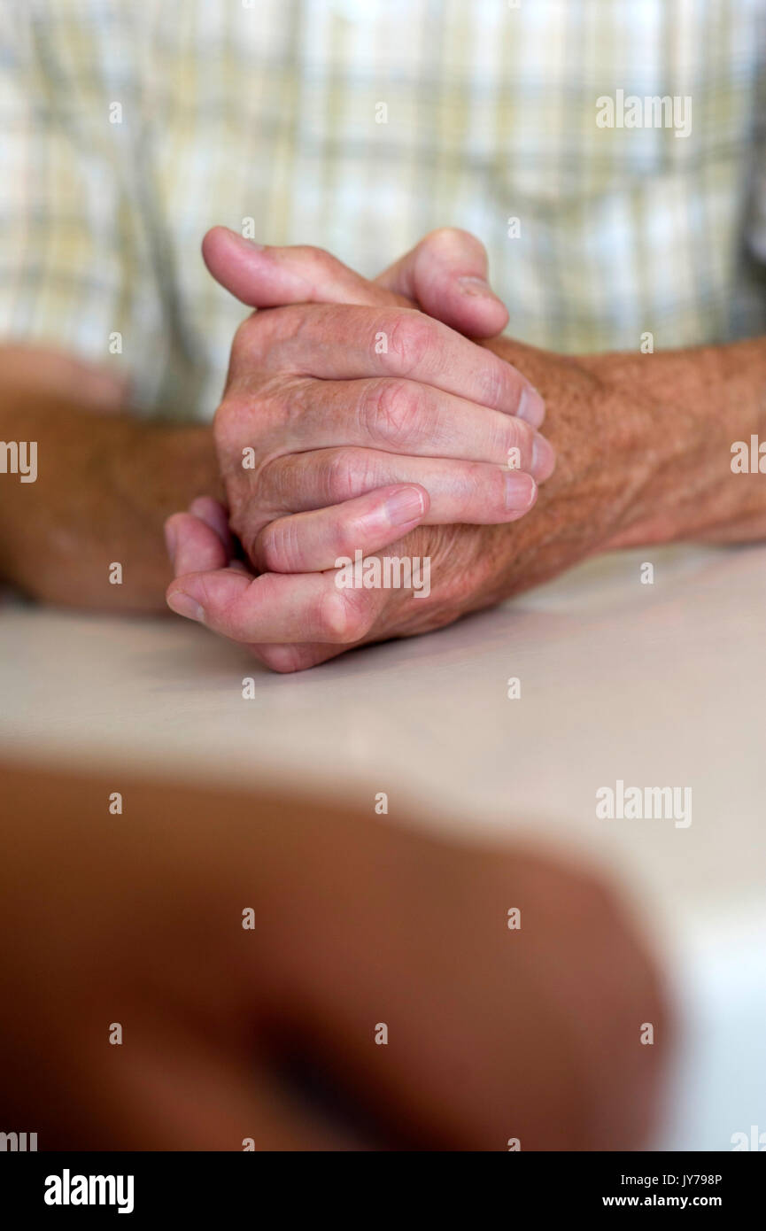 Grief counselling therapy session Stock Photo - Alamy