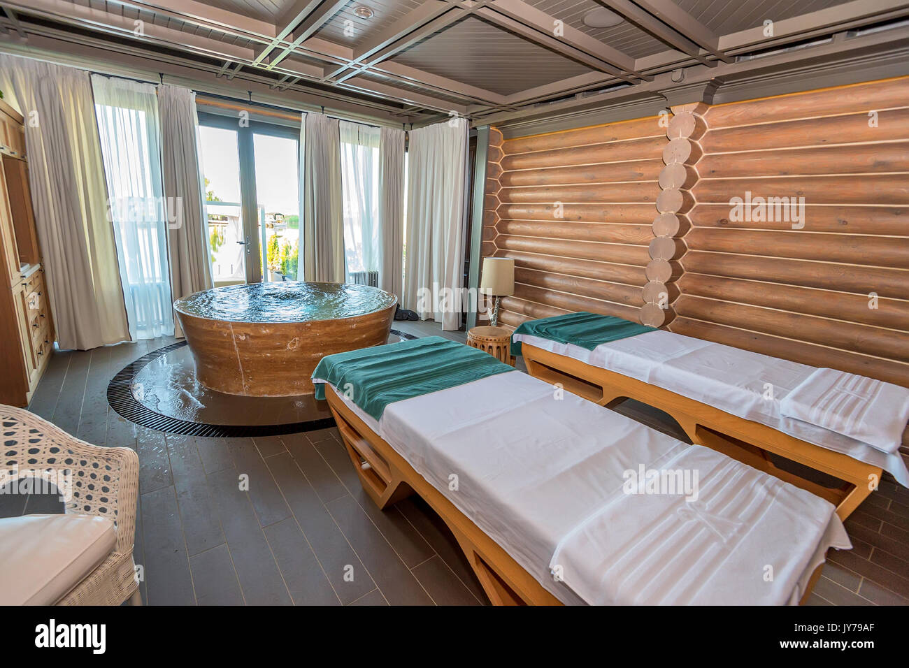 Interior of cozy luxurious spa Stock Photo - Alamy