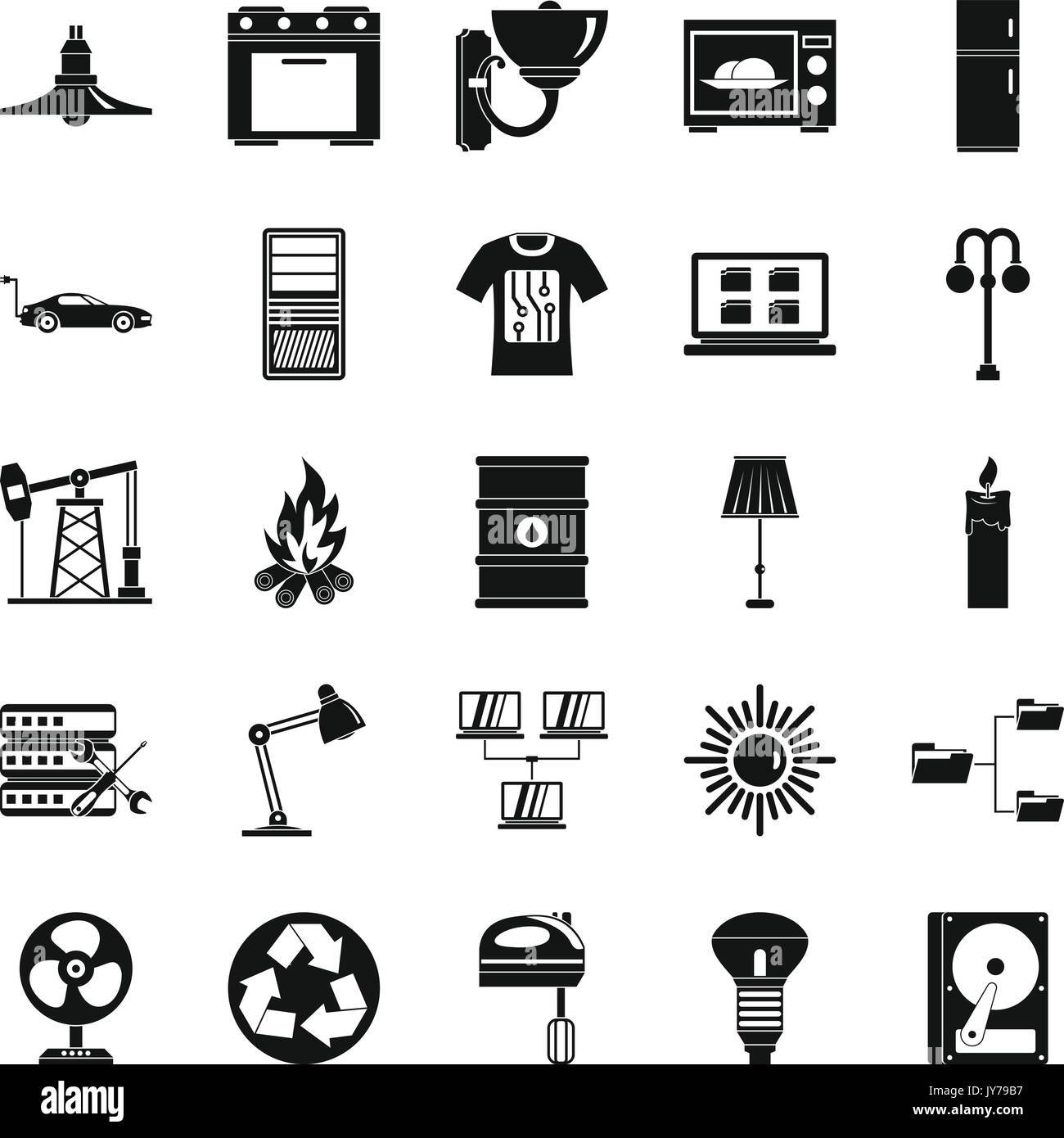 Transformer icons set, simple style Stock Vector Image & Art - Alamy