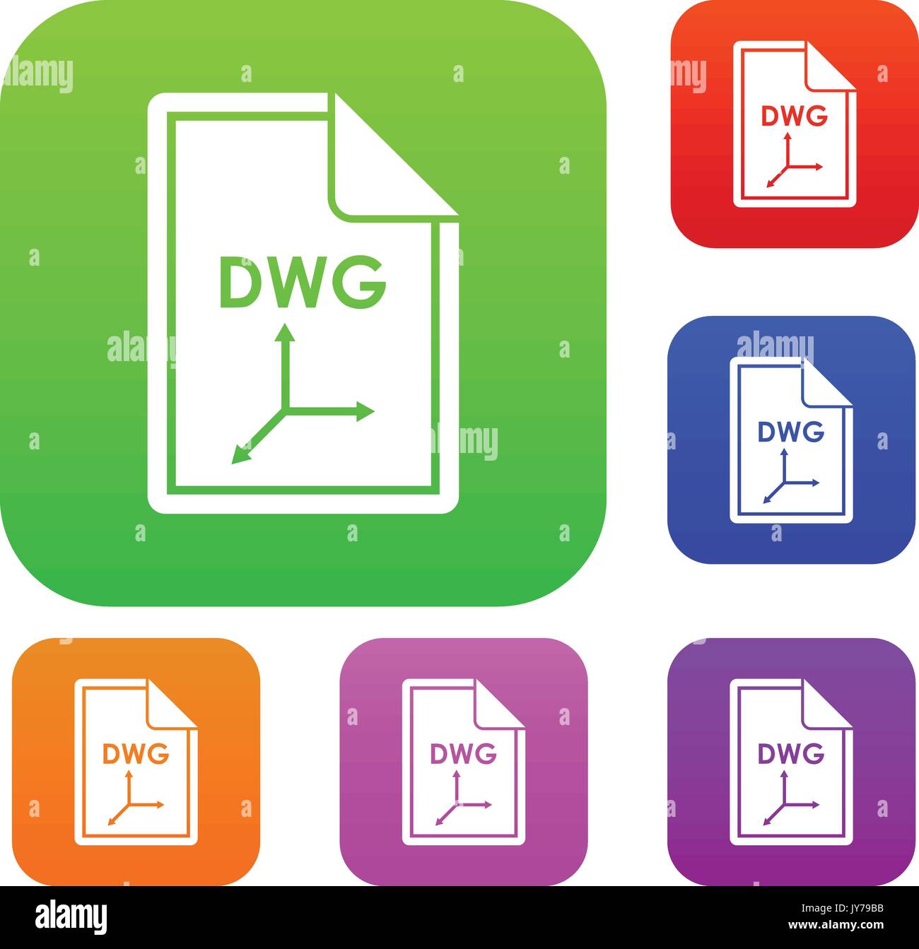File DWG set collection Stock Vector Image & Art - Alamy