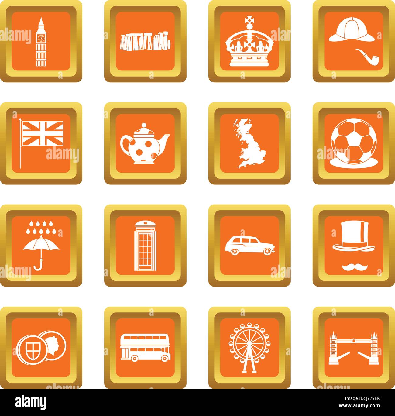 Orange booth Stock Vector Images - Alamy