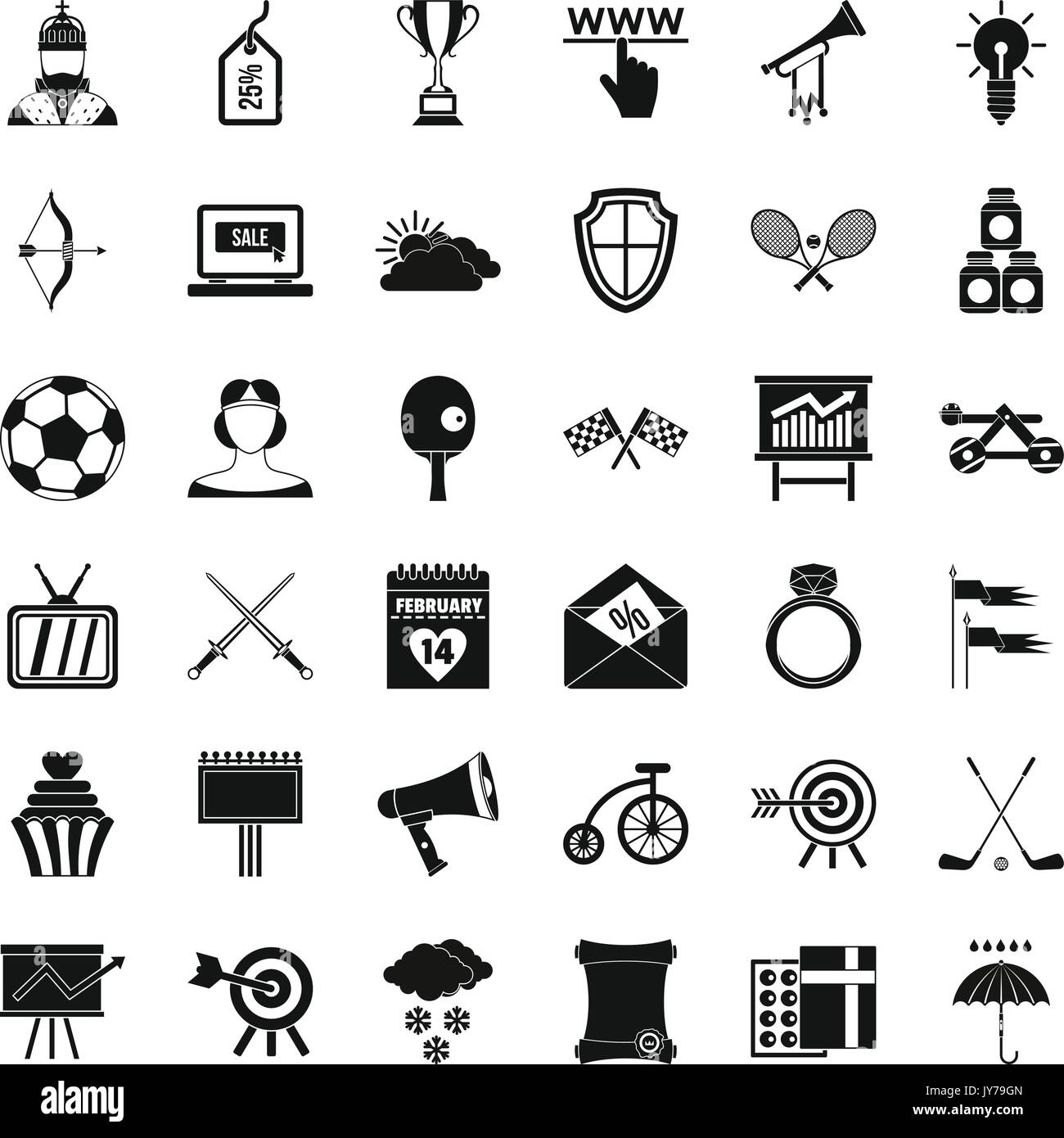 Arrow fly icons set, simple style Stock Vector Image & Art - Alamy