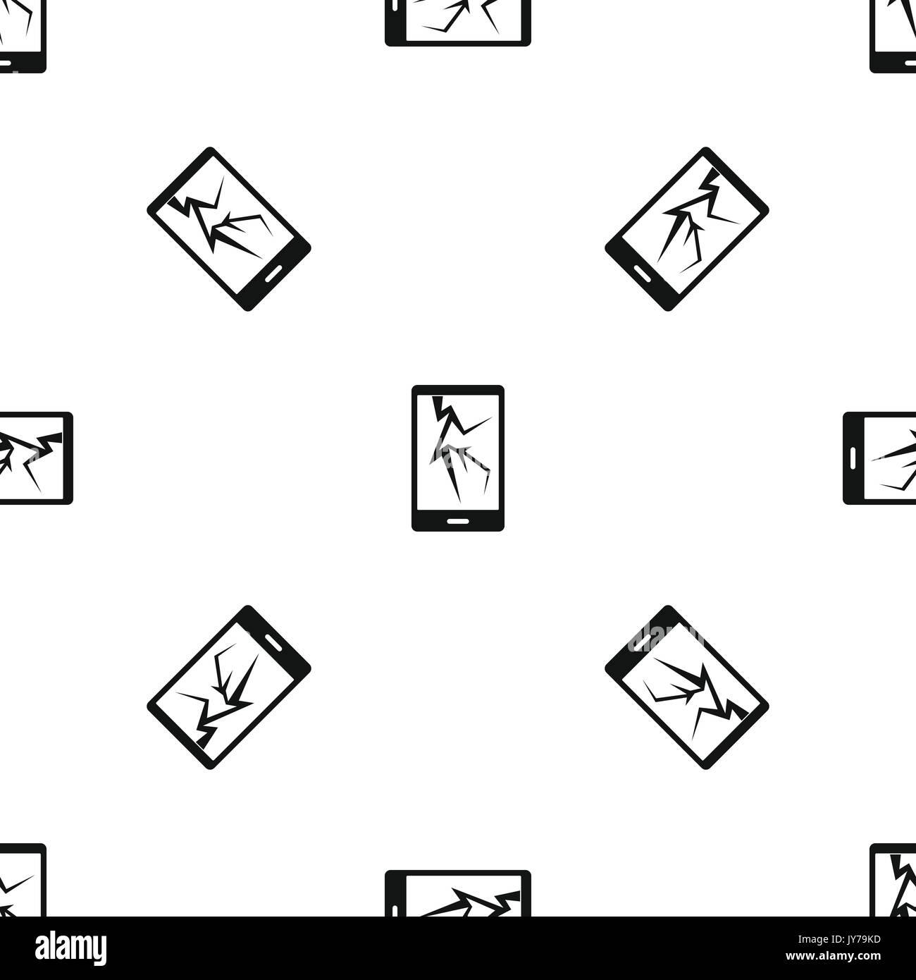 Cracked touch display Black and White Stock Photos & Images - Alamy