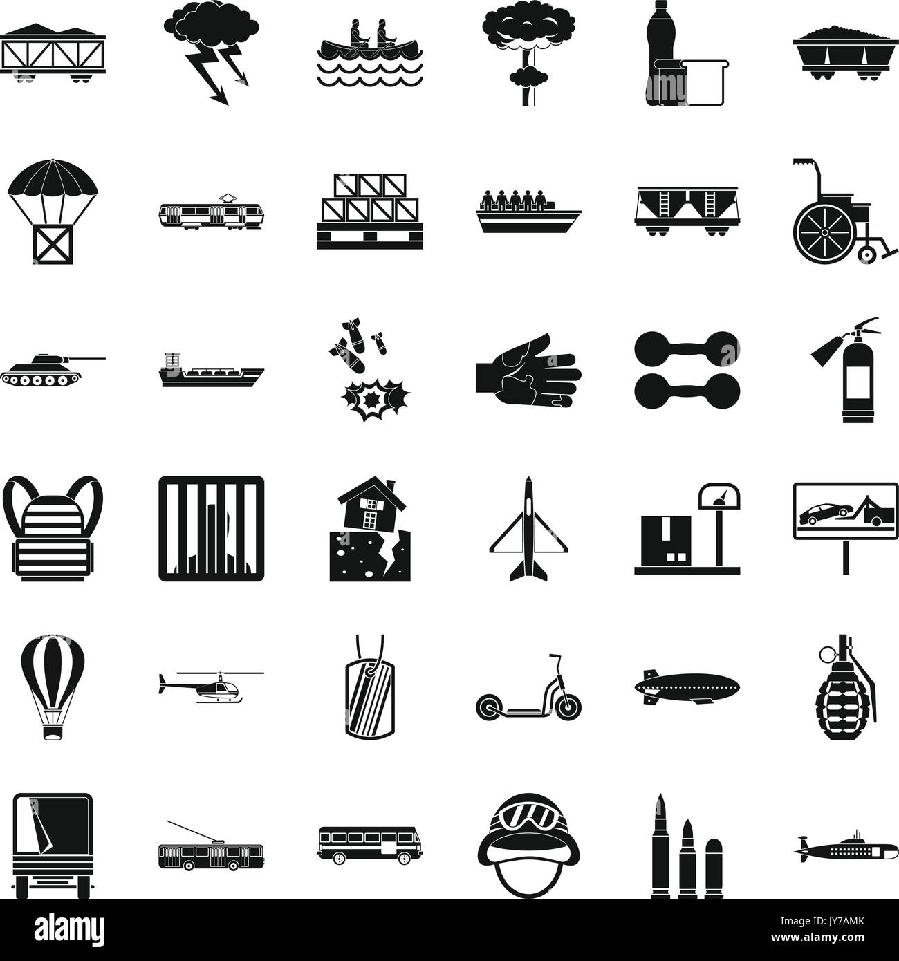 Goods icons set, simple style Stock Vector Image & Art - Alamy