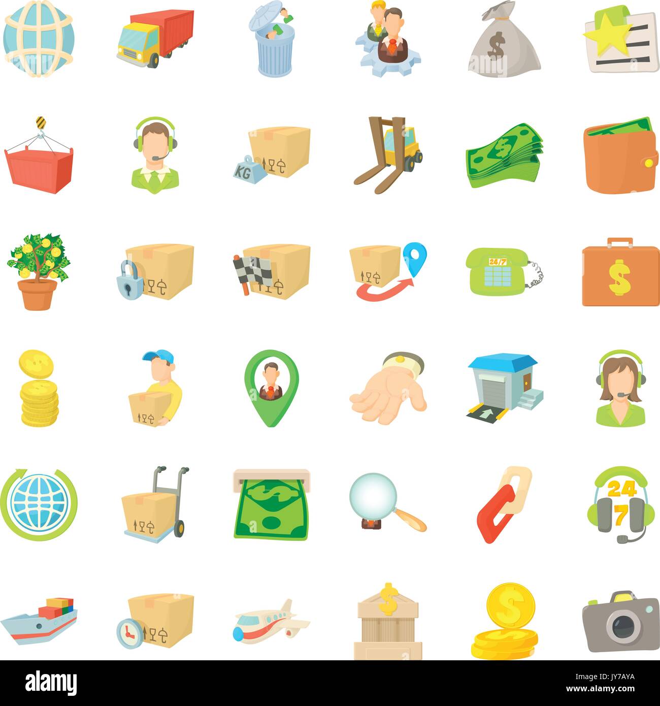 Business person icons set, cartoon style Stock Vector Image & Art - Alamy