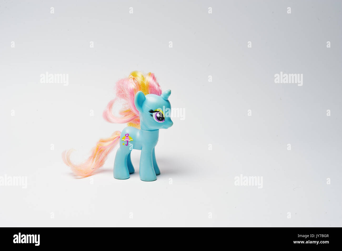Hai, Ukraine - August 10, 2017: colorful toy pony from the famous ...