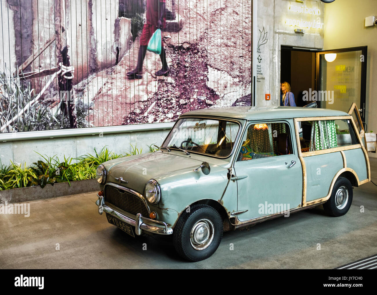 Berlin Charlottenburg.Classic Morris Mini Traveller, Austin Mini ...
