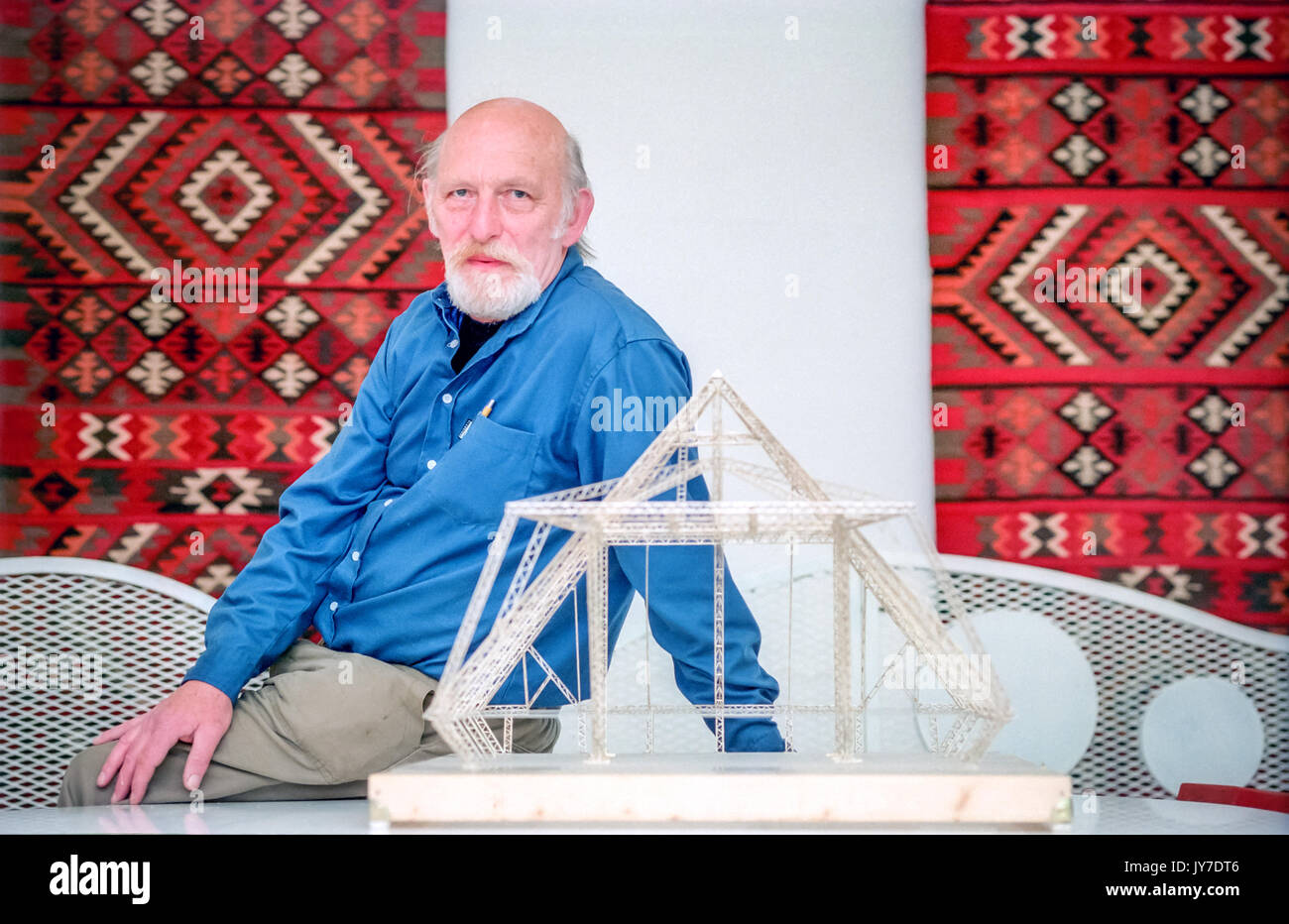 Designer Bill Harkin, designer of the Glastonbury Festival's Pyramid ...