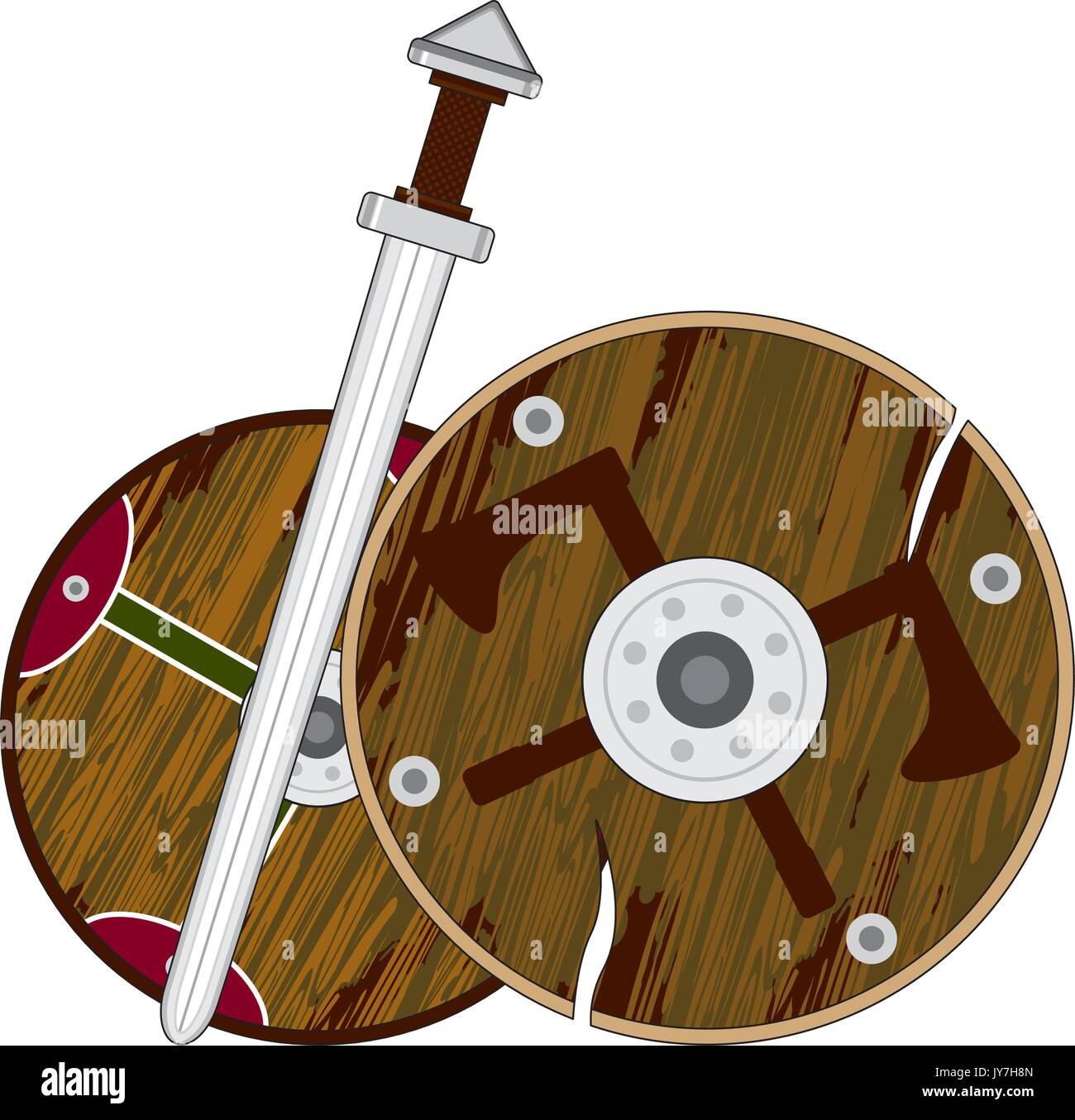 Viking weapons Cut Out Stock Images & Pictures - Alamy